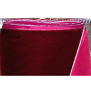 SyFabrics Silk Velvet Fabric 44 inches Wide Burgundy