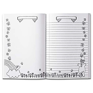 Unicorn Journal and Sketchbook: Journal and Notebook for Girls - Composition Size (7.5"x9.75") With Lined and Blank Pages, Perfect for Journal, Doodling, Sketching and Notes
