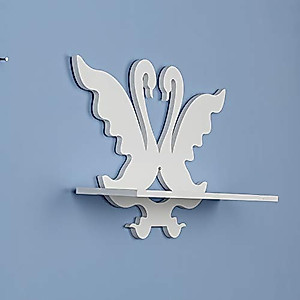 Vomivu Floating Shelves for Wall - Little Swan Shelf Which Suitable for Wall Decoration in Bedroom, Kitchen, Living Room and Bathroom