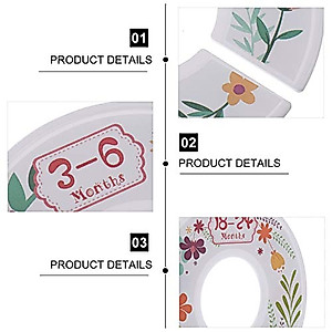 Baluue 24pcscloset Nursery Bedroom Shelf Months or Shelves to Toddler Cartoon Boy Wardrobe Size Age for Flowers from Clothing - Newborn Floral Round Clo Hangers Organizers Printed Infant