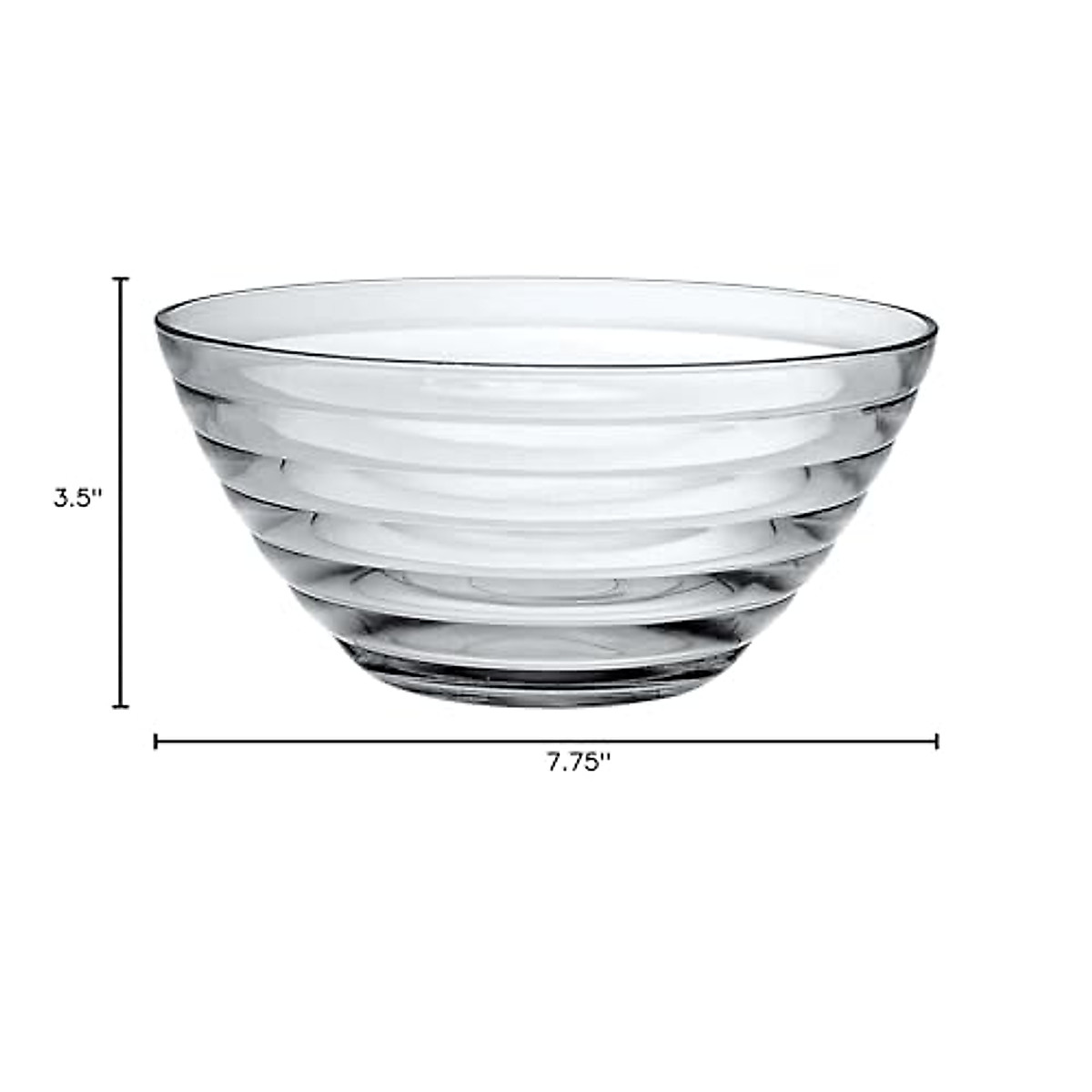 Bormioli Rocco Glass Viva Salad Bowl, 52-1/2-Ounce