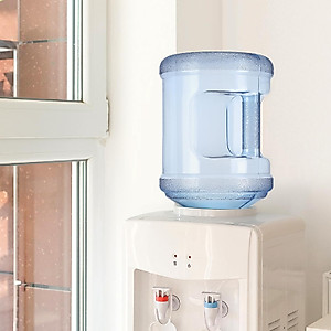 INOOMP 2 Pieces Water Bottle Water Jug Round Plastic Water Bottle with Handle Reusable Leak Proof Water Bottle for Gym Sports Office Daily Cold Liquids Drinking Use, Blue (1 Gallon)