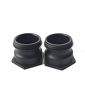 2 pack of IBC tote valve adapters 2" NPT female x 2" NPT Male IBC tote adapter cam and groove fittings with 2" fine thread male end for IBC tote valve cap