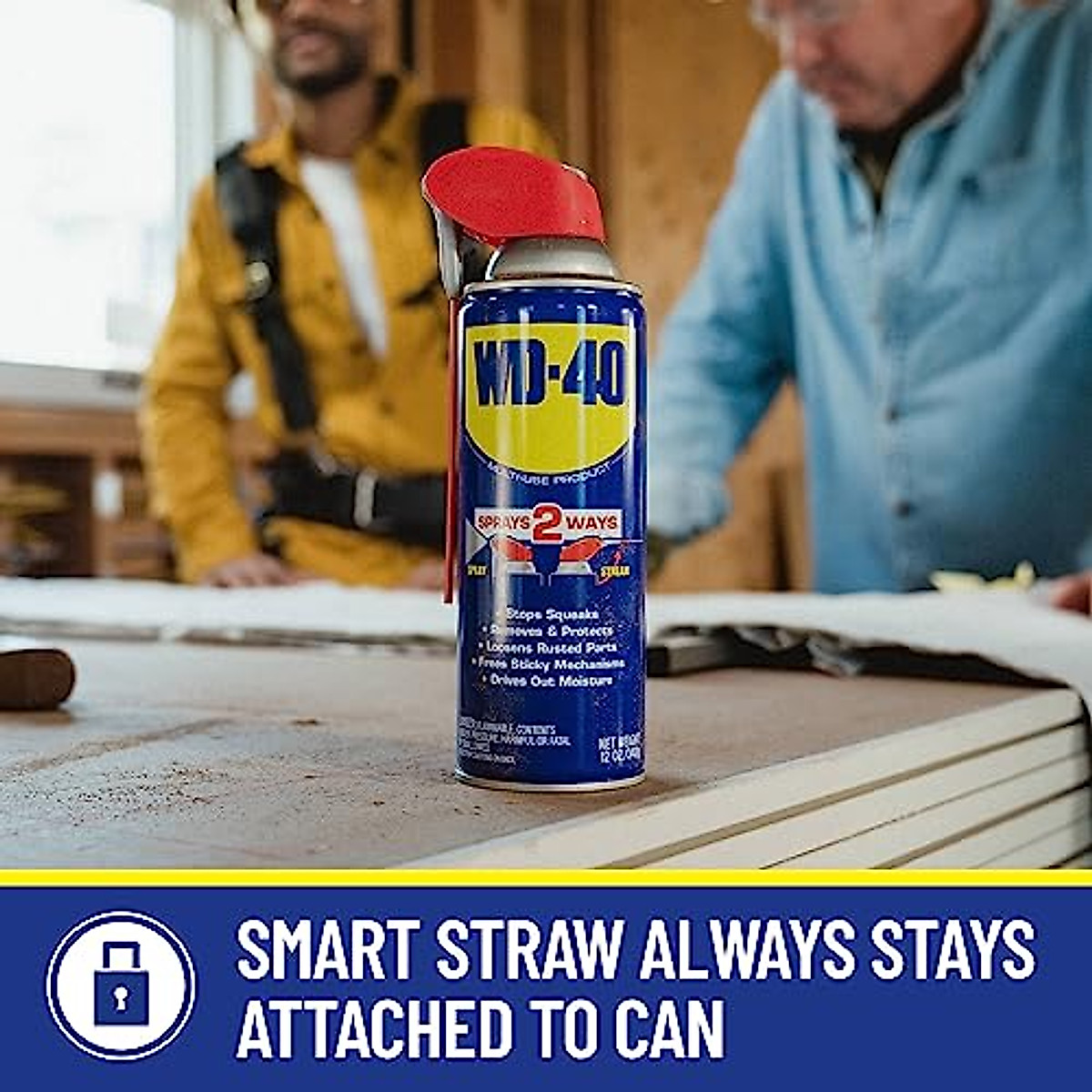 WD-40 Multi-Use Product with Smart Straw Sprays 2 Ways, 8 OZ
