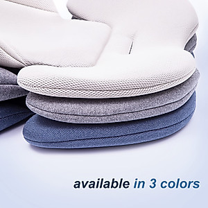 Innokids Infant to Toddler Head and Body Support Pillow, Newborn Car Seat Insert Cushion Pad, Headrest with Adjustable Height, Perfect for Baby Carseats, Strollers, Carriers (Gray)