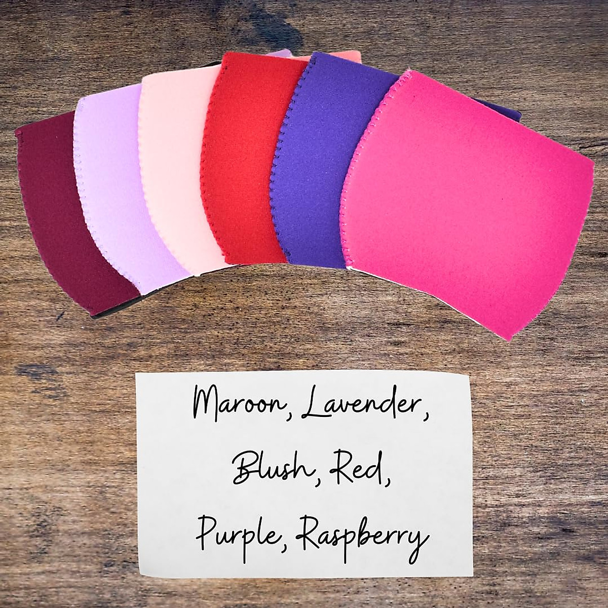 TahoeBay Blank Wine Glass Sleeves (6-Pack) Neoprene Insulator Ornaments for Sublimation, Infusible Ink, Heat Transfer Vinyl Drink Identification 12oz Wine Glass Accessories