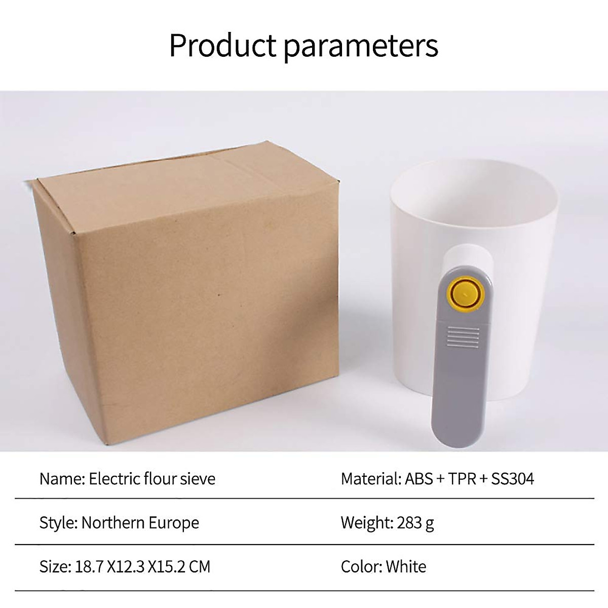 Battery Operated Electric Flour Sifter for Baking, ANNCARY Flour Sieve, Handheld Cooking Baking Tool for Cooking/Pastry Baking Kitchen Utensil Easy to Clean Ergonomical Handle