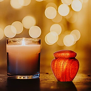 Small Keepsake Cremation Rosewood Urn for Human or Pet Ashes,Handmade Mini Sharing Personal Funeral Urn,Wood Memorial Ashes Holder,Urn Memorial Gifts,Loss or Remembrance Gifts for Pet or Human Ashes