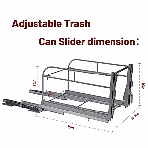hehimhis Pull Out Trash Can - Convenient and Versatile Kitchen Storage Solution