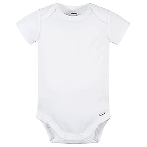 Gerber Baby 5 Pack Onesies Multi-Packs Bundle Interlock 180 GSM, White, 3-6 Months