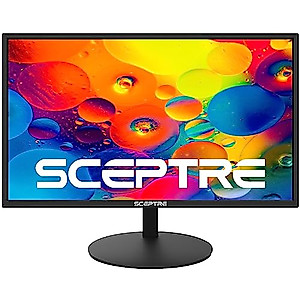 Sceptre E275W-19203R 27 inch1080P LED Monitor 99% sRGB 2X HDMI VGA Build-In Speakers, Machine Black (E275W-19203R series)