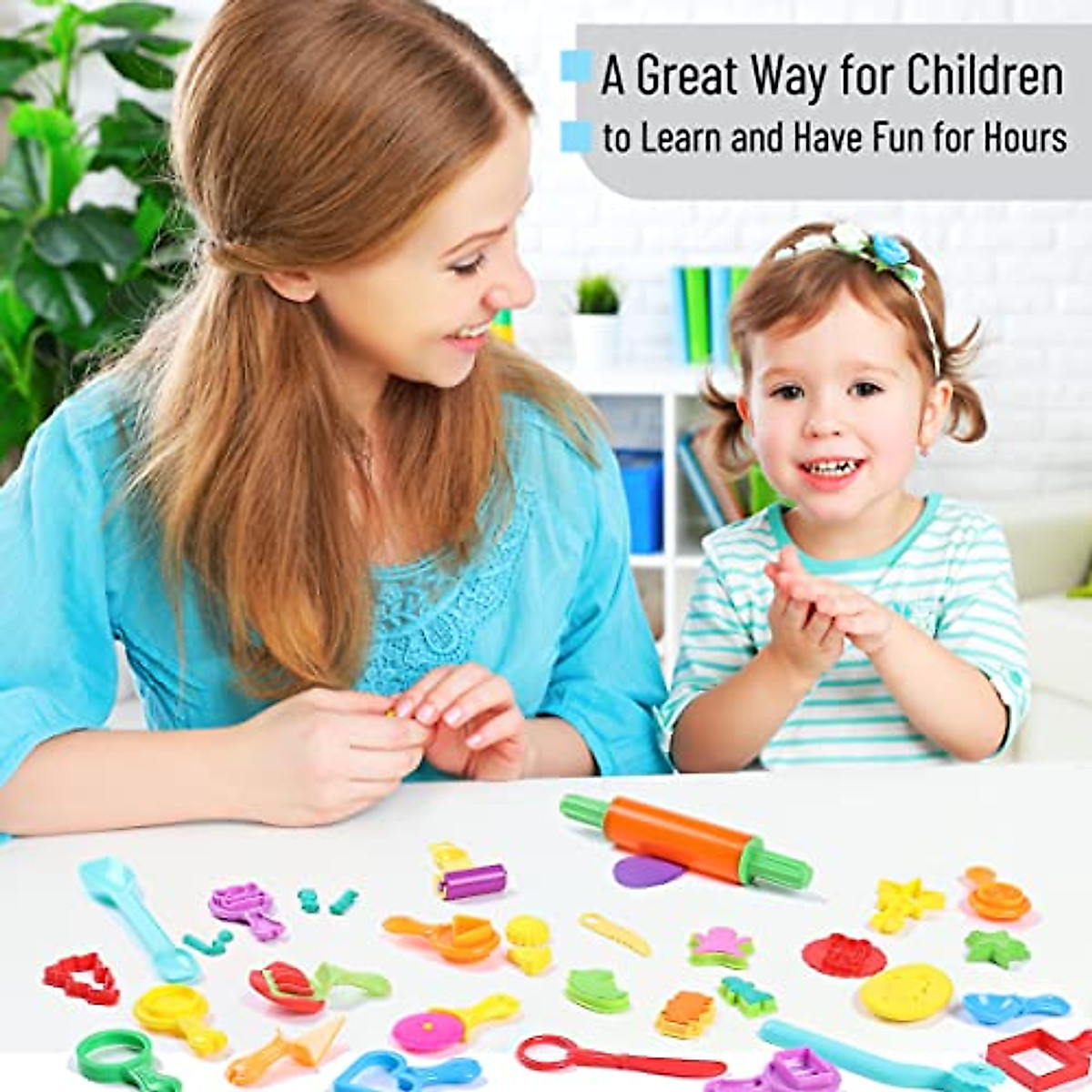 Mr. Pen- Play Dough Tools Kit, 45 Pcs, Playdough Toys, Playdough Sets for Kids, Playdough Accessories, Molds for Play Dough, Playdough Toys for Kids, Playdough Tool Set