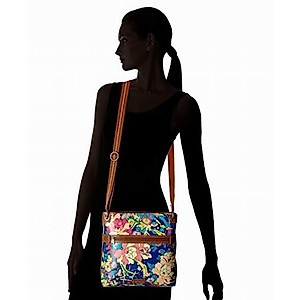 Sakroots Artist Circle Flat Crossbody, Shadow Flower Power