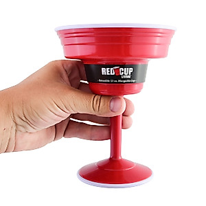Red Cup Living 12 Oz & 14 Oz Cocktail Glass & Wine Glass | Reusable Drinking Supplies for Birthday Party, Camping, Travel Outdoors | Durable & Unbreakable | BPA Free | Easy to Carry