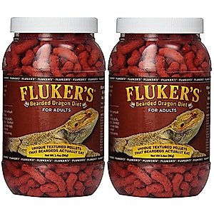 (2 Pack) Fluker Labs SFK76021 Adult Bearded Dragon Diet Food (3.4 oz. Per Pack)