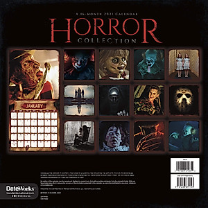 2021 Horror Collection Wall Calendar