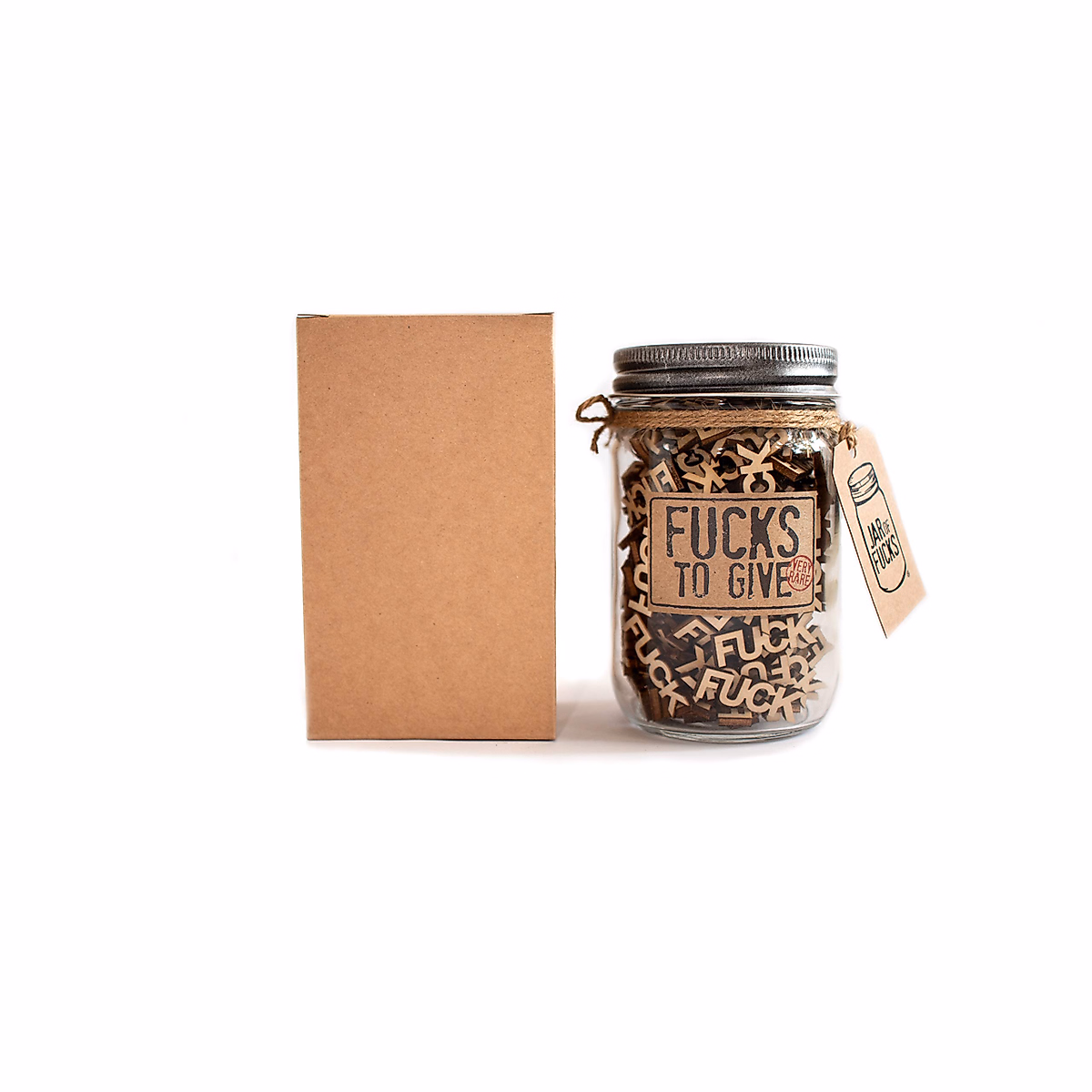 "FU*cks to Give" Jar of F Gag Gift Swear Jar