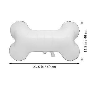 Creaides 6pcs Bone Balloons Aluminum Foil Dog Bone Shaped Balloons for Baby Shower Puppy Dog Birthday Party Decorations