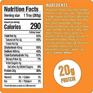 HORMEL COMPLEATS Turkey & Dressing Microwave Tray, 10 oz. (6 Pack)