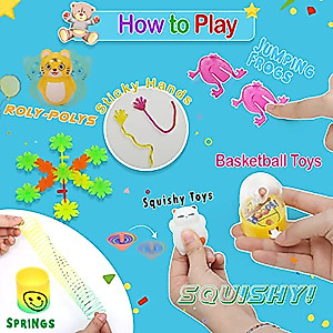 ZJLL 120 Pcs Party Favors for Kids, Fidget Toys Pack, Goodie Bags Treasure Box For Classroom Rewards, Carnival Prizes, Pinata Filler Stuffers Toys, Birthday Gift Toys for Kids 4-8, 8-12