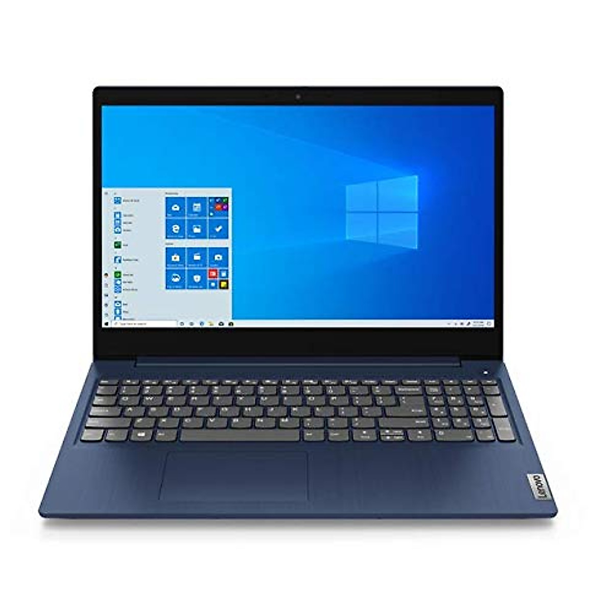 Lenovo IdeaPad 3 15.6" HD Laptop PC, Intel 10th Gen Core i3-1005G1 CPU, 8GB DDR4 RAM, 256GB SSD, Camera, WiFi, Bluetooth,Windows 10 S Mode - Abyss Blue- 1-Year McAfee