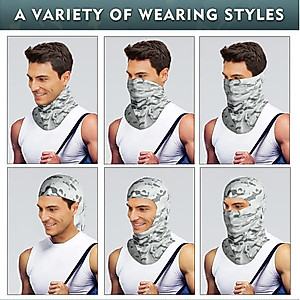 Fleece Lined Thicker Balaclava Ski Mask, Winter Warm Camo Face Mask for Men Women, Windproof Neck Gaiter Motorcycle Cycling