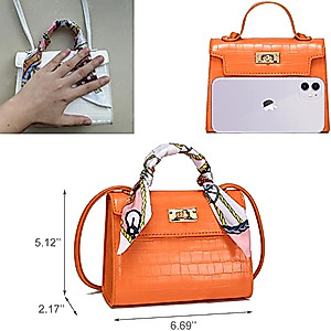 CATMICOO Mini Purses for Women Trendy Crocodile Small Handbag