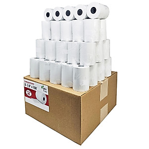 (50 Rolls) 3 1/8 x 150 Thermal Paper Receipt Rolls fits all Clover 55 GSM POS Cash Register Printers SCP700 TSP100 TSP300 TSP400 TSP500 from BuyRegisterRolls