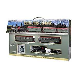 Bachmann Trains - White Pass & Yukon Passenger Ready To Run Electric Train Set - On30 Scale - Runs on HO Track