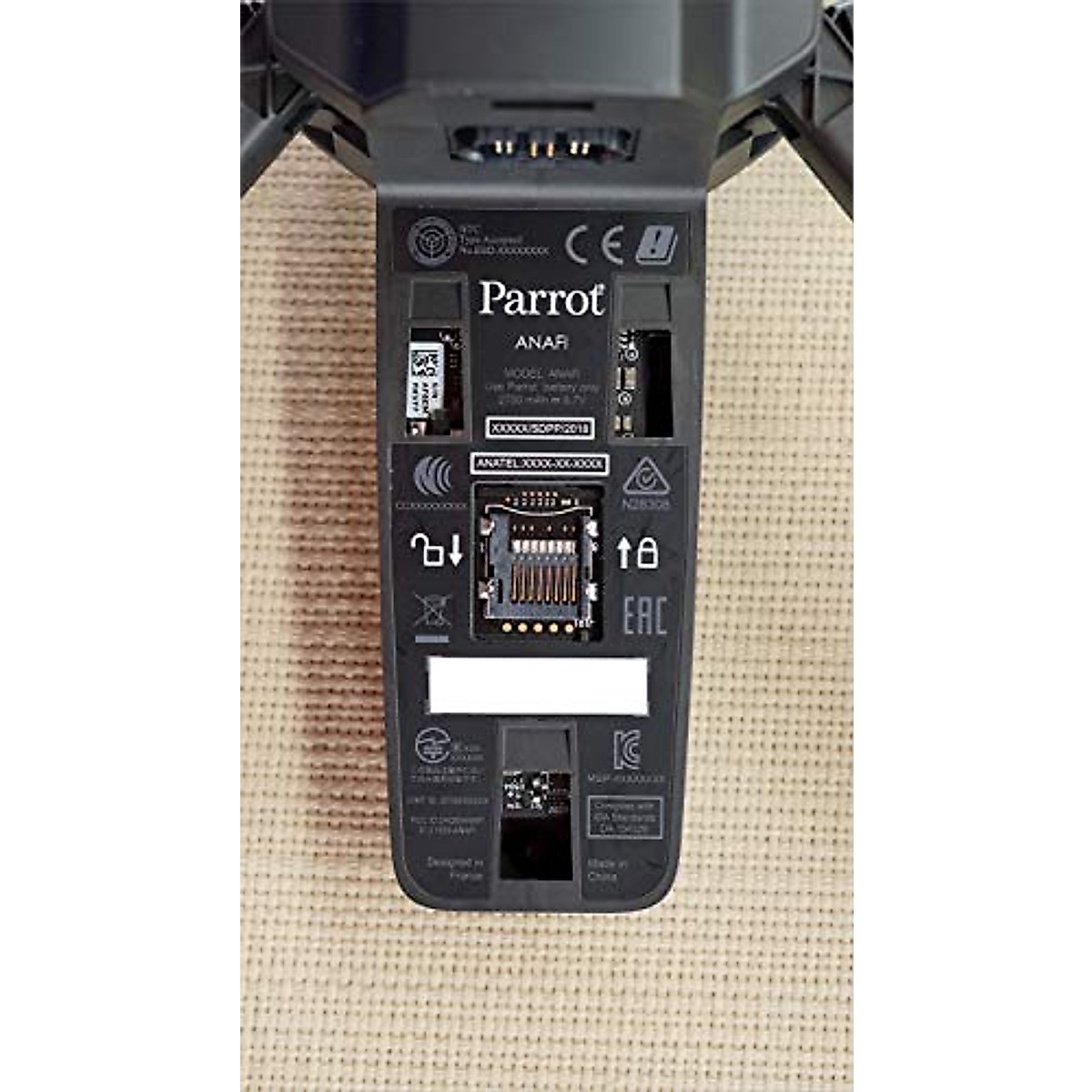 Memory Card Holder for The Parrot Anafi - Drone Valley Gear