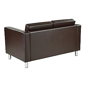 Work Smart/Ave Six Pacific Loveseat, Espresso