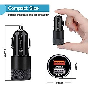 C Charging Fast Charger for Samsung Galaxy A13 5G;A53 ;Z Flip 3;Z Fold 2;S22;A11 A12 5G;S21FE; S20; A52; A03S; A20; A50; A51;A42 Quick Charge 3A Car Charger+Charger Box Android Block +9Ft Type C Cable