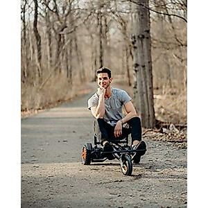 Hover-1 Beast Buggy Attachment | Compatible with All 10" Electric Hoverboards, Hand-Operated Rear Wheel Control, Adjustable Frame & Straps, Easy Assembly & Install