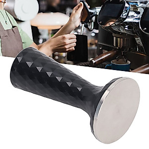 Tamper,Coffee Tamper - Food Grade Safe Coffee Hand Tamper with Flat Stainless Steel Base - Coffee Press Tool 53mm / 2.1in (53mm)
