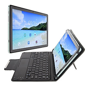 10.1 Inch Android 12 Tablet, 2 in 1 Tablet with Keyboard & Case, 4G Cellular Tablet, Octa Core CPU, 8GB RAM 256GB ROM, FHD Display, Dual Camera, WiFi, BT5.0, 7000mAh Battery (Green)