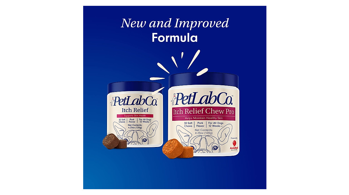 PetLab Co. Itch Relief Chew Pro for Dogs | Omega 3 & Skin Support