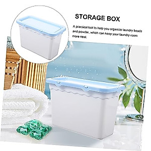 laundry beads container clothes washing powder storage canister laundry scent Laundry Beads Case Bucket pet food container dry food dispenser with cover 6pcs
