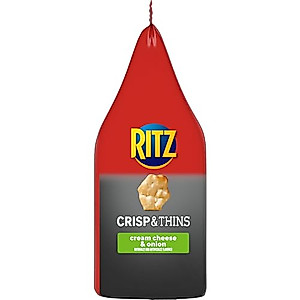 RITZ Crisp and Thins Cream Cheese and Onion Chips, 7.1 oz