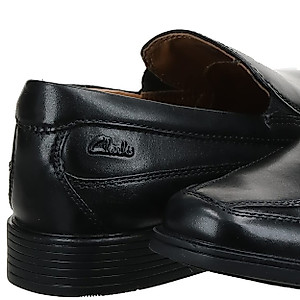 Clarks Men's Tilden Free Loafer, Black Leather, 12