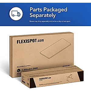 FLEXISPOT EN1 Electric Height Adjustable Standing Desk 55 x 28 Inches Whole-Piece Desk Board Memory Controller Home Office Standing Desk(Black Frame + 55" Black Top)