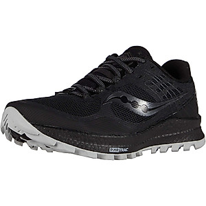 Saucony Women's Xodus 10 Walking Shoe, Black, 5 M US