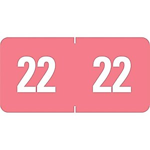 Smead, SMD67922, ETS Color-Coded Year Labels, 250 / Pack, Pink