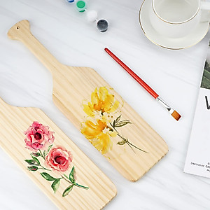 Linkidea 8 Pack Crafts Solid Wood Bulk Pack, Wholesale Multi-Pack 15" Hand-Painted Craft Solid Pine Paddle, Greek Fraternity Paddle, Home Decor Solid Wood Paddle