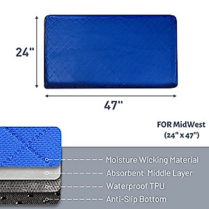 Tierecare Guinea Pig Cage Liners Bedding Cover Corners Washable Reusable Pee Pad Absorbent with Leakproof Bottom for Guinea Pig Rabbits Small Animals