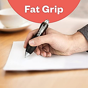 Fat Heavy Weighted Pens | Set of Two Super Big Pens Including TWO BONUS INK REFILLS | Large Wide Grip Pens Aids Writing For Those With Arthritis, Parkinson's, Carpal Tunnel & Essential Hand Tremors