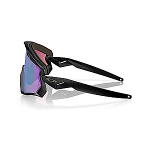 Oakley Men's Oo9418 Wind Jacket 2.0 Rectangular Sunglasses, Black, 45 mm