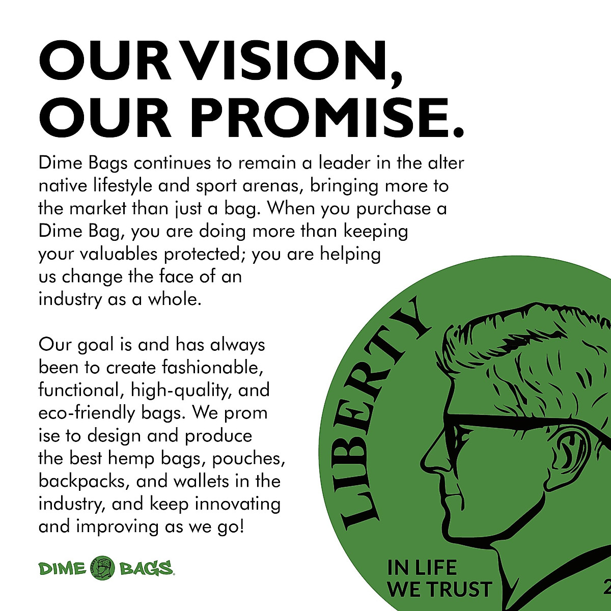 DIME BAGS Omerta Don Carbon Filter Sling Backpack | Crossbody Bag with Activated Carbon Lining (Black)