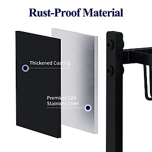 Kitsure Over The Sink Dish Drying Rack - 23.6" to 35"x21.2", Adjustable Sink Drying Rack for Kitchen Sink with Large Capacity, 2-Tier Dish Rack Over Sink with Multifunctional Baskets,Black