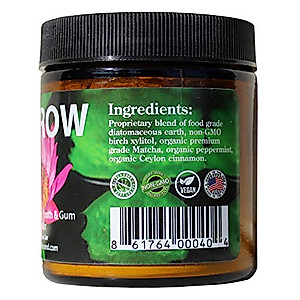 REGROW Remineralizing Tooth Powder - Whiter Teeth Naturally - Cleans, Heals, Protects & Stop Sensitive Teeth and Gums - All Natural - 4oz Glass Jar