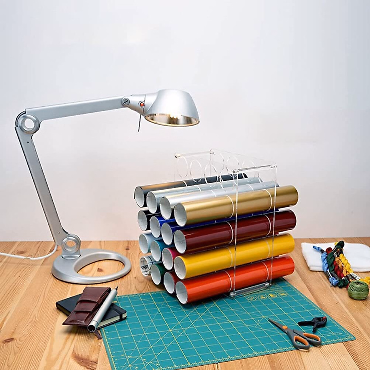 EXCEART Roll Acrylic Display Shelves Acrylic Trays for Display Acrylic Vinyl Storage high-Grade Acrylic Clothes Hanging Rack Stand Food Display Stands Vinyl Organizer for Albums Audio Bulk